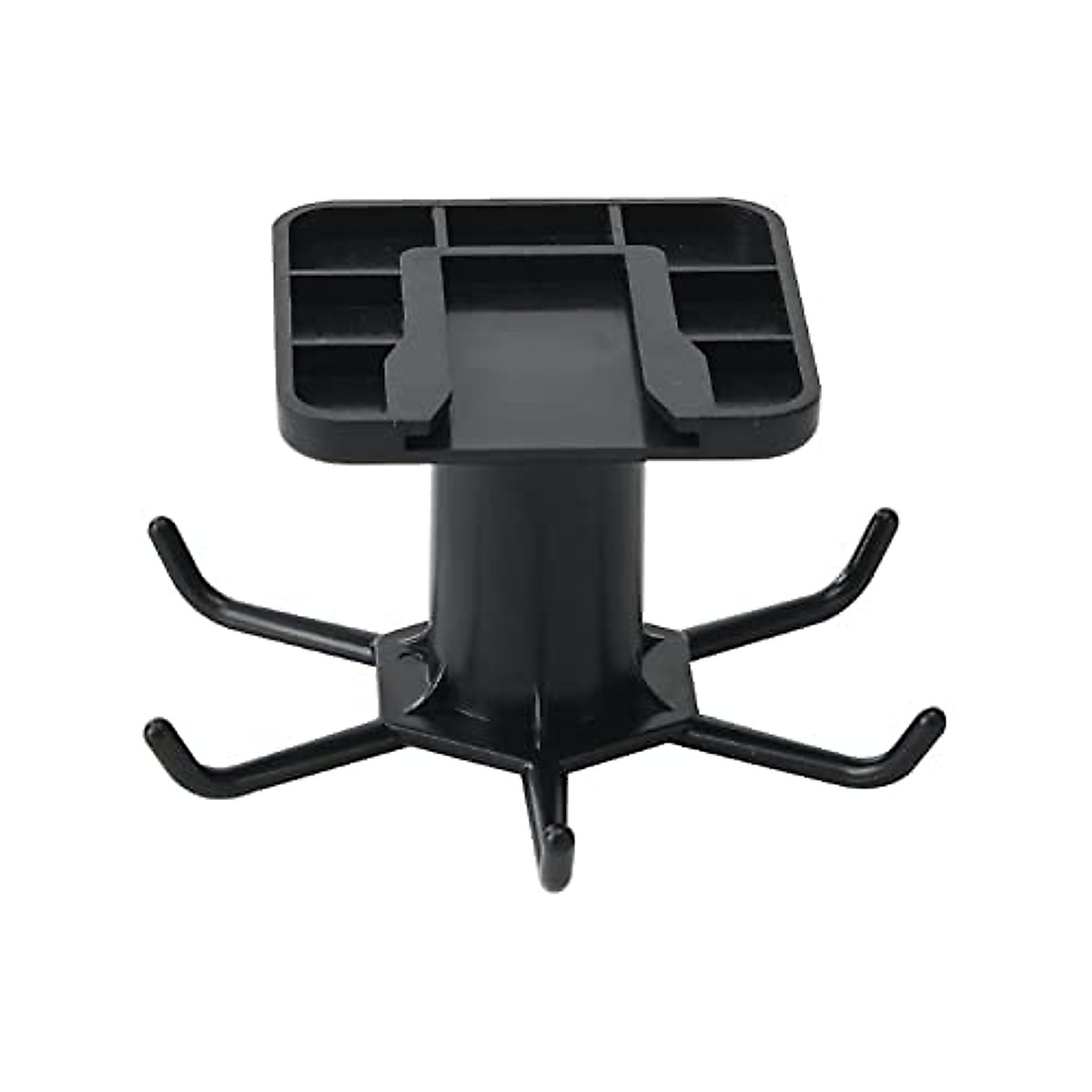 plenday 2 Pack 360° Utensil Holder Hanger Hook with 6 Rotatable Claws top and Wall Mounted Kitchen Cooker Hook