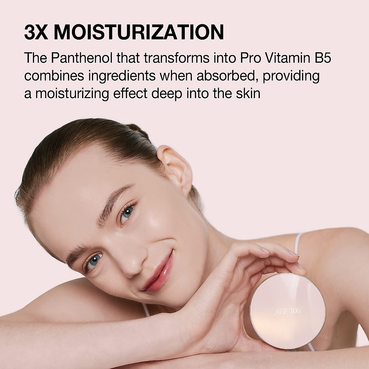 AGE 20’s Signature Hydrating Essence Sunscreen Foundation for Dry Skin, SPF 50+, BB & CC Cream, Moisture Cushion Pact, Refill Included, 21 Light Beige (0.49oz x 2ea)