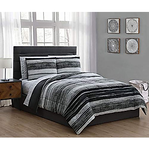 Geneva Home Fashion Lake Bed in a Bag, King, Black