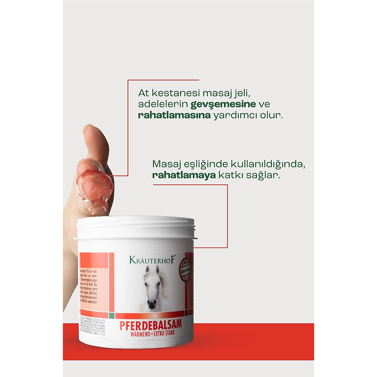 Winter-Warming Gel (Strong Effect) With Hops, Yarrow, Mistletoe, Lemon Balm, Vines Leaves, Horse Chestnut - 250 ml by Krauterhof