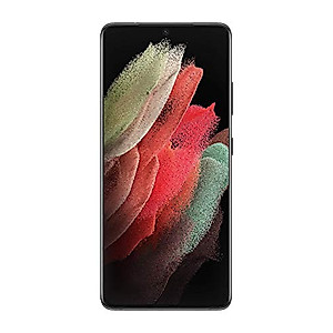 Samsung Electronics Samsung Galaxy S21 Ultra 5G | Factory Unlocked Android Cell Phone | US Version 5G Smartphone | Pro-Grade Camera, 108MP High Res | 128GB, Black (SM-G998UZKAXAA) (Renewed)