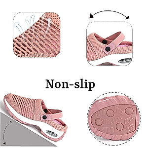 pearlzone Womens Water Shoes,Mesh Hiking Sandals Closed-Toe Beach Sandal Water Sandals for Sports Outdoor Pool Exercise (6,Black)