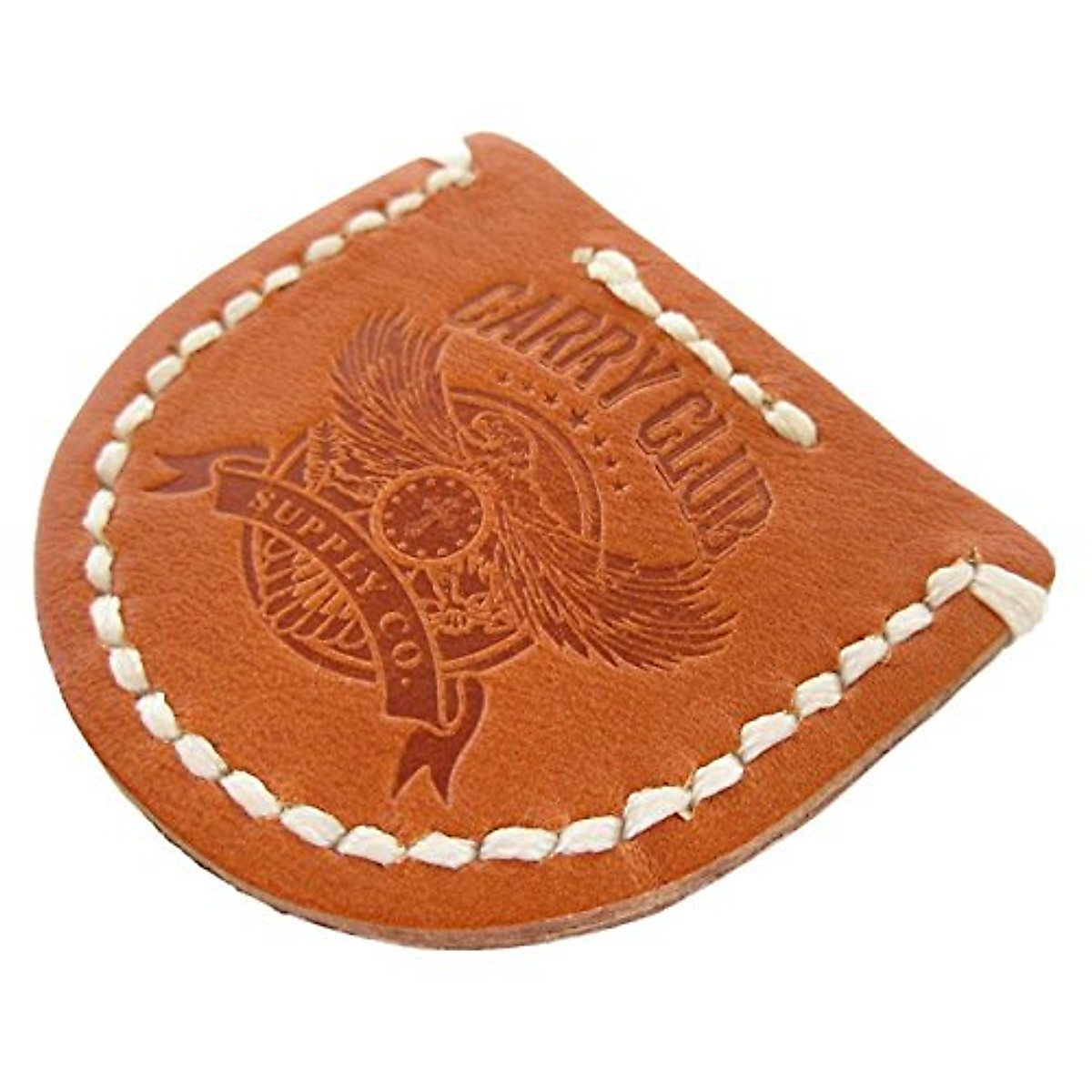 Tan 1 3/4" Challenge Coin Protective Pouch/Sleeve, Genuine Leather, 100% Hand Made