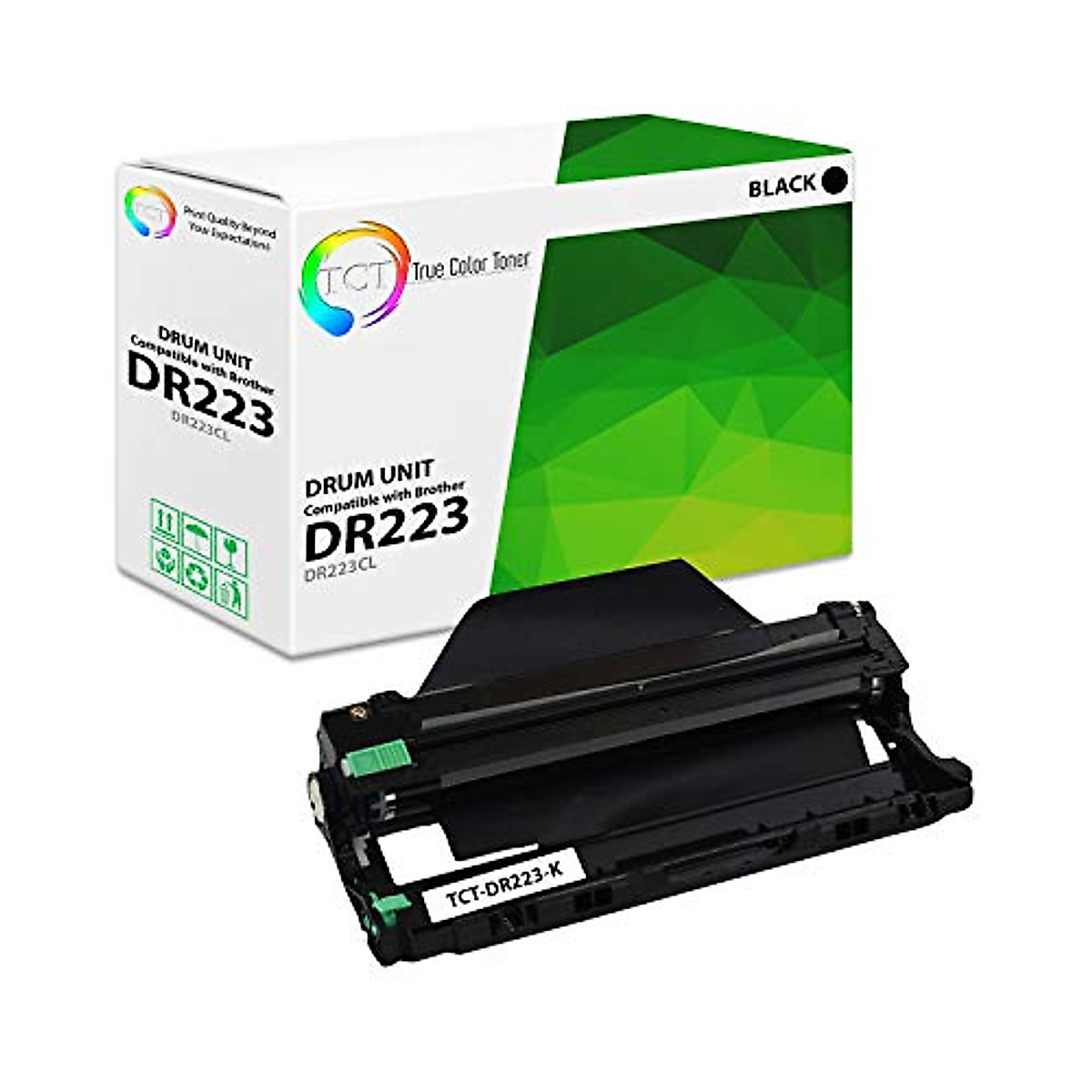TCT Premium Compatible DR-223CL DR223CL Black Drum Unit Replacement for Brother HL-L3210CW L3230CDW L3270CDW L3290CDW, MFC-L3710CW L3750CDW L3770CDW Printers (18,000 Pages)
