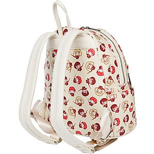 Loungefly Harry Potter Chibi Characters Wands Out All Over Print Mini Backpack