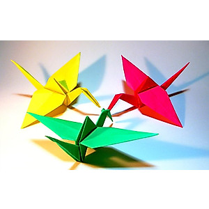 Origami Paper Double Sided Color - 160 Sheets - 20 Colors - 6 Inch Square Easy Fold Paper for Beginner