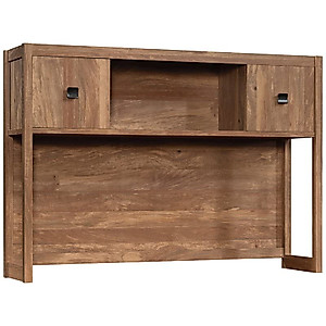 Sauder Cannery Bridge Desktop Hutch with Doors in Sindoori Mango, Sindoori Mango Finish