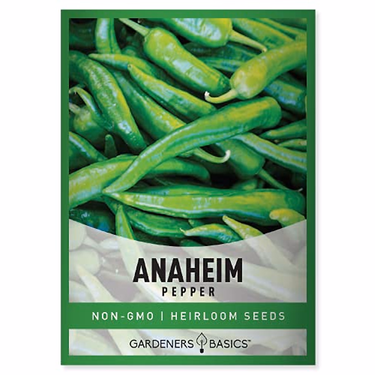 Anaheim Pepper Seeds for Planting Heirloom Non-GMO Anaheim Peppers Plant Seeds for Home Garden Vegetables Makes a Great Gift for Gardening by Gardeners Basics