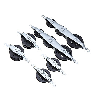 SGerste Mechanical Effect Mechanics Demonstration Pulleys Physical Laboratory Equipment Experiment Model 6Pcs/Set