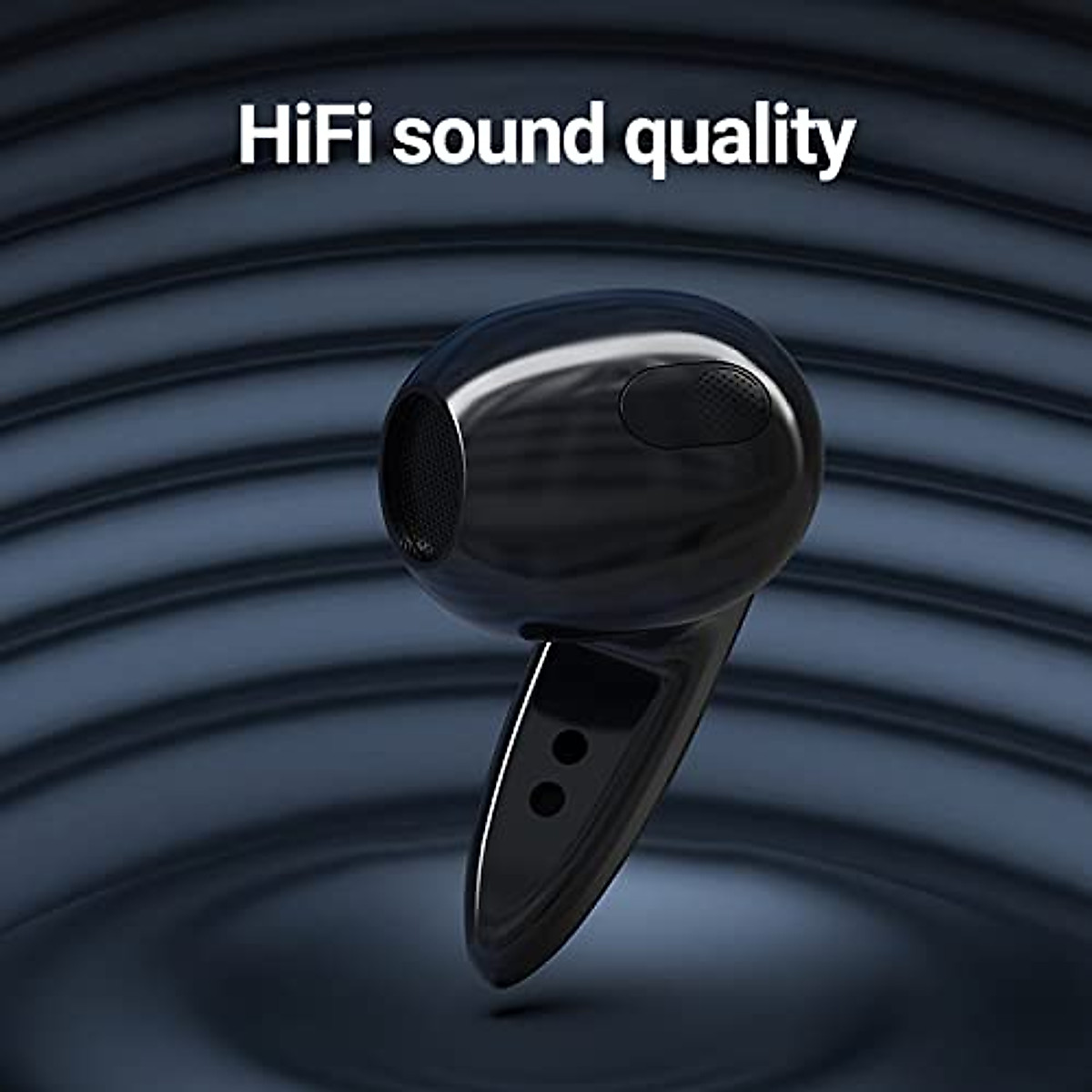 Iryreafer Wireless Earphones Universal Fingerprint Touching Low Latency Hands-Free Comfortable Noise Cancelling IPX5 Waterproof Stereo Sports