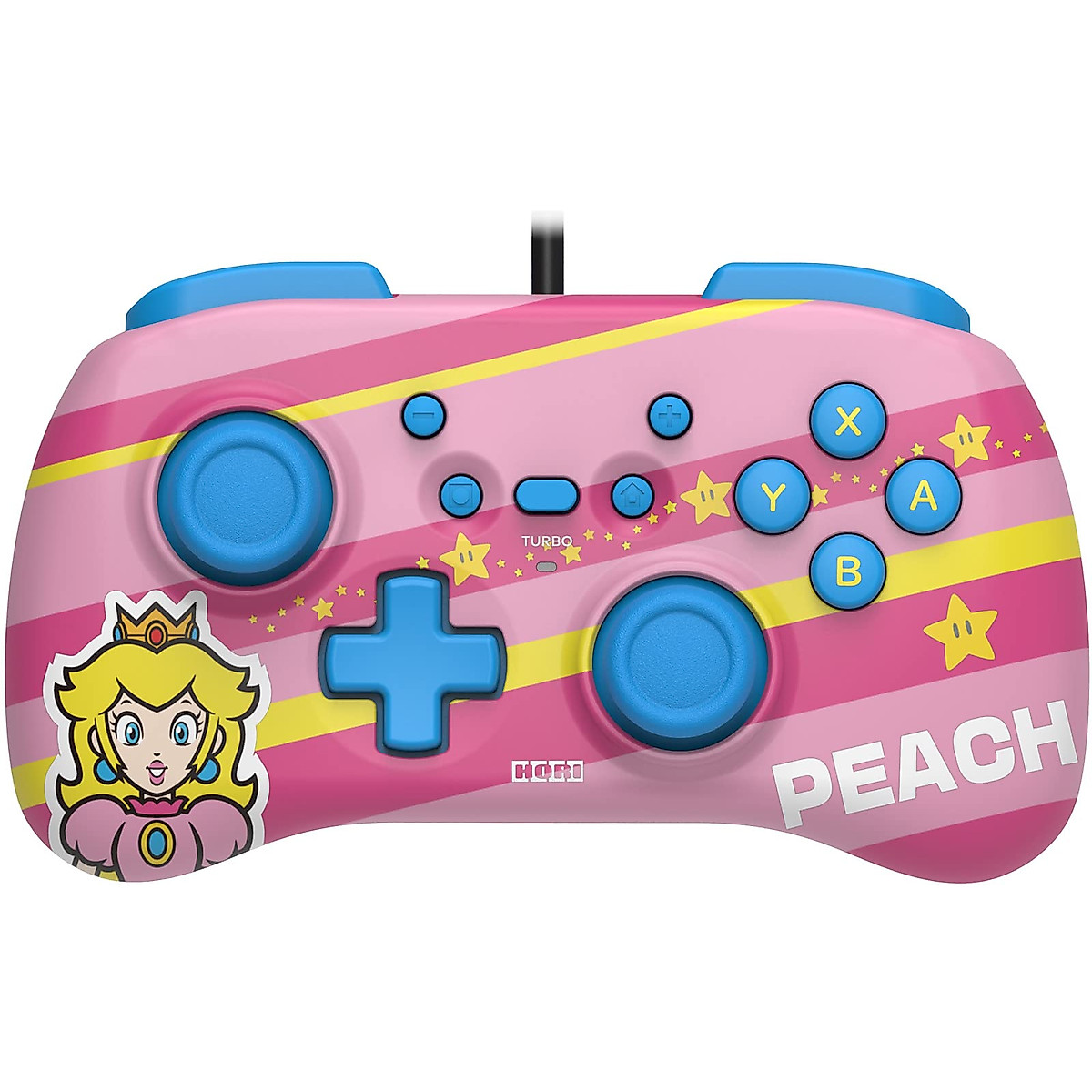 HORI Nintendo Switch HORIPAD Mini (Peach) Wired Controller Pad - Officially Licensed By Nintendo
