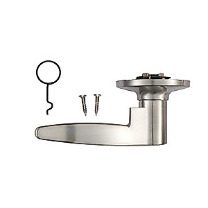 Amazon Basics Victor Dummy Door Lever - Left-handed Lever, Satin Nickel