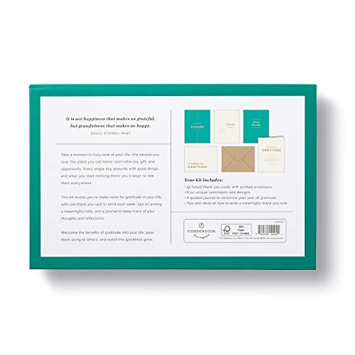 A Year of Gratitude Card Kit by Compendium - A Gratitude Note Card Kit to Inspire 52 Weeks of Giving Thanks