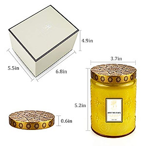 Candles, Amber Candles Relief Scented Candle, 2 Pack 36oz Large Glass Jar Candles for Home Scented, 280 Hours Long Lasting Aromatherapy Soy Candle, Gifts for Women Mother and Friend