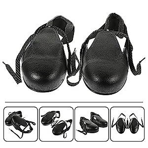 COHEALI Steel Toe Cap 1 Pair Safety Shoes Caps Safety Overshoes with Steel Toe Universal Labor Insurance Shoe Covers with Adjustable Strap for Industry Workplace (Size EUR 36), Medium