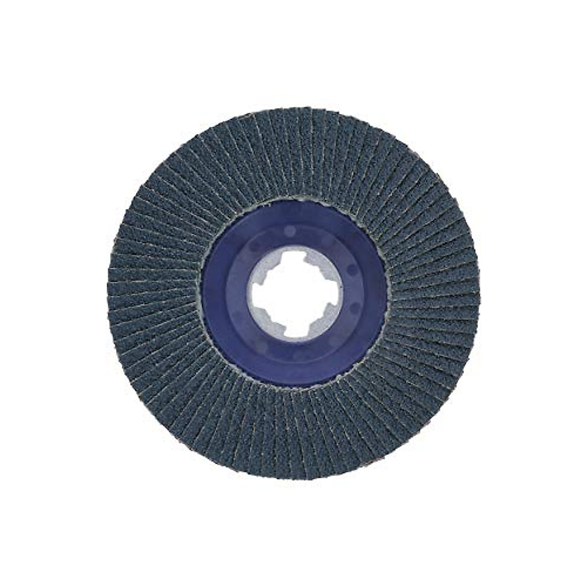 BOSCH FDX2750080 1-Piece 5 In. X-LOCK Flap Disc 80 Grit Compatible with 7/8 In. Arbor Type 27 for Applications in Metal Blending and Grinding