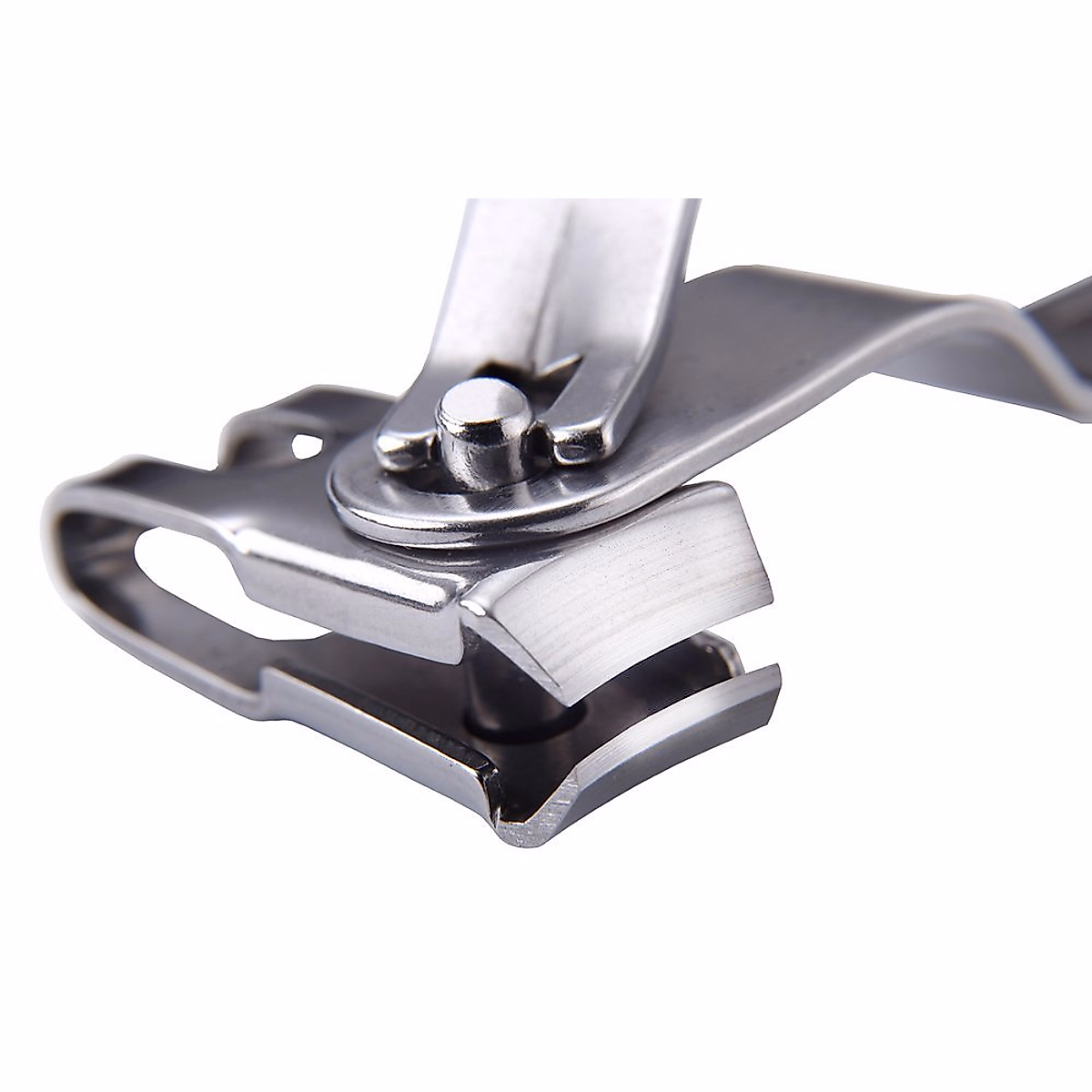 Keiby Citom Nail Clippers with 360-Degree Rotating Head - Stainless Steel Fingernails and Toenails Cutter Lagre and Small Sizes (Silver)