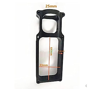 Quadcopter Hexacopter Octcopter Drone Frame Part Repair Accessories for 25mm Carbon Fiber Tube Arm Metal Motor Mount (Black 25mm/pcs)