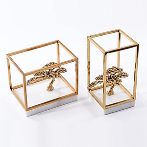 ORGJWD Copper Metal Ornaments Model Room Sales Office Bookcase Desk Bogu Shelf Decoration