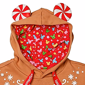 Loungefly DISNEY MICKEY AND FRIENDS GINGERBREAD UNISEX HOODIE 2XL