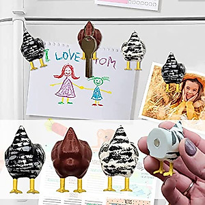 6 Pack Chicken Butt Magnets for Refrigerator - Magnetic Decorative Chicken Butt - Refrigerator Animal Magnet - Chicken Home Decor - Prank Funny Chicken Butt Gift