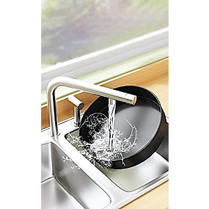 HAIZLUOP Lazy Susan Organizer, 1pc Under Sink Organizer, 10 Inch Spinning Spice Rack for Storing Condiments, Bottles, Black