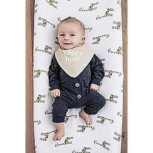 Denver James Bandana Feeding Drool Baby Bib I Soft Organic Cotton I Fleece Back