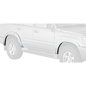 Bushwacker Cutout Pocket/Rivet Style Rear Fender Flares | 2-Piece Set, Black, Textured Finish | 30002-07 | Fits 1965-1984 Toyota Land Cruiser
