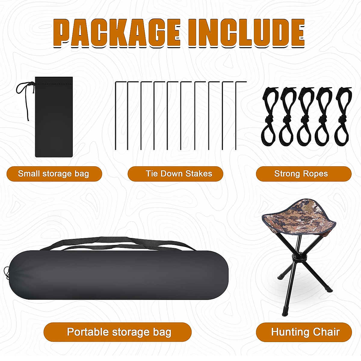 T-Shape Hunting Blind 2-3 Person with Tri-Leg Hunting Stool, 270 Degree See Through Pop up Ground Blinds for Deer Turkey Duck Hunting, Bow Hunting Adjust Windows with Silent Zipper