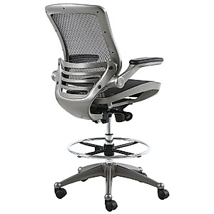 Harwick Evolve All Mesh Heavy Duty Drafting Chair, Gunmetal Finish