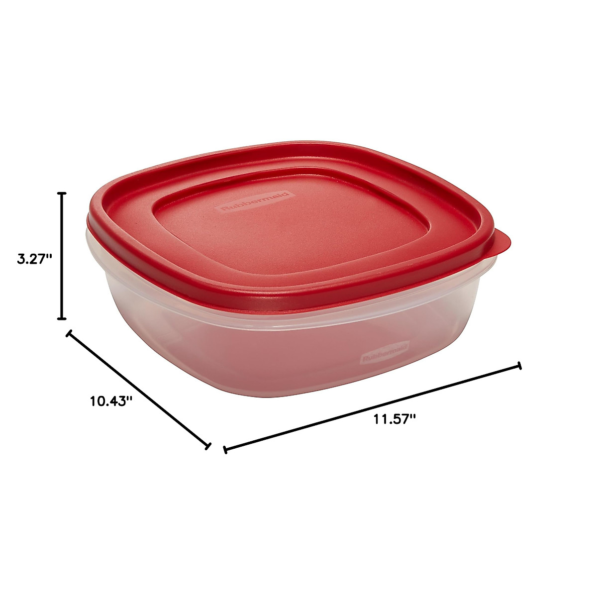 Rubbermaid Easy Find Lids Food Storage Container, 9 Cup, Racer Red