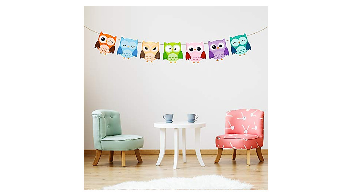 Colorful Owls Cutouts for Classroom & Party Decor
