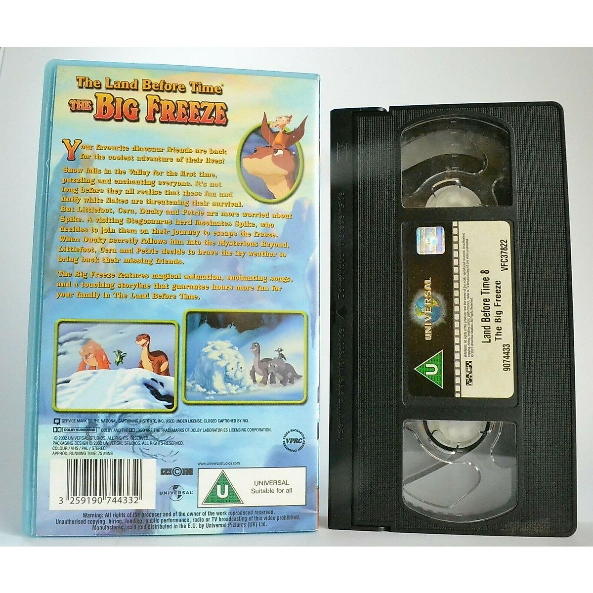 The Land Before Time 8: The Big Freeze - Animated - Family - Children's - VHS