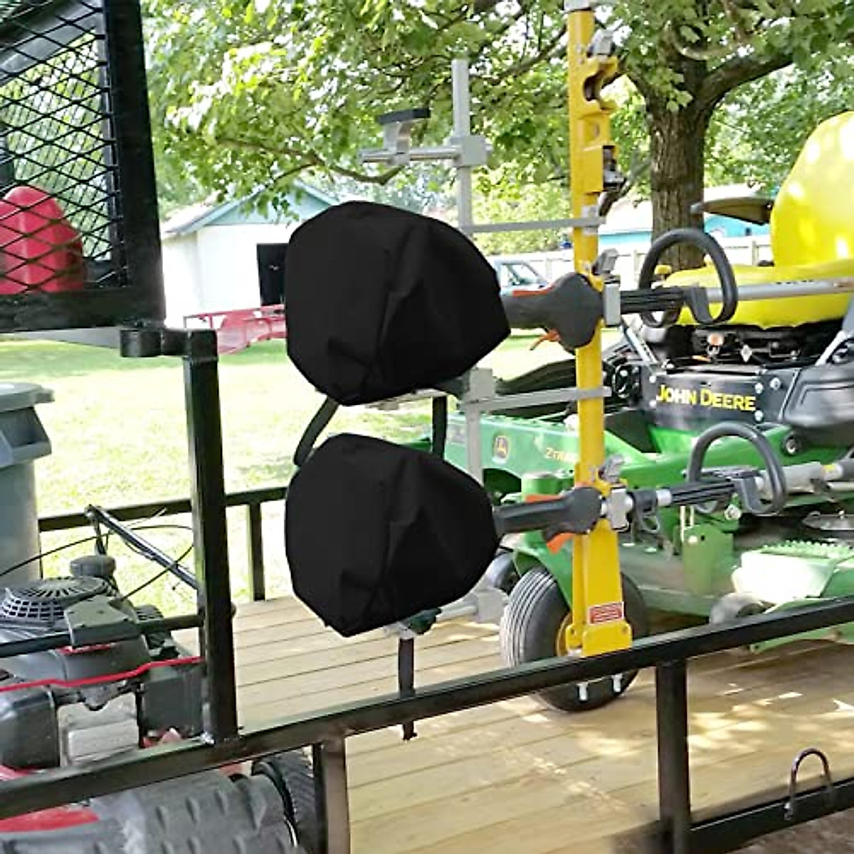 Wnanan Trimmer Engine Cover - Heavy Duty Waterproof Cover,Fits Weed Eater Edger,Pole Saw,Brush Cutters and Hedge, Weed Eater Covers,3 Pack,Black