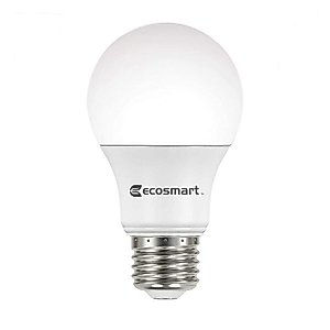 EcoSmart A19 A460ST-Q1D-01 40W Equivalent Dimmable LED Light Bulb, Soft White, (Pack of 4)