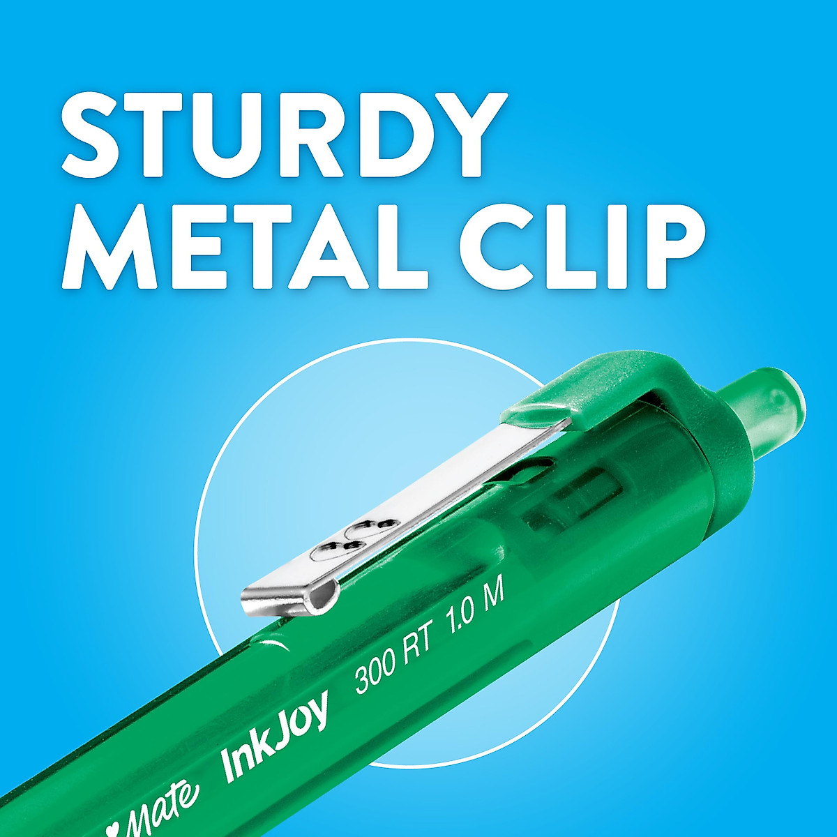 Paper Mate InkJoy 300RT Retractable Ballpoint Pens, Medium Point (1.0mm), Assorted, 8 Count