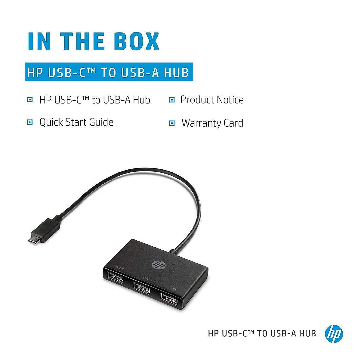 Hp USB-C to USB-A Hub