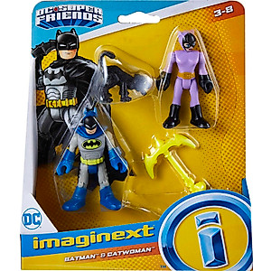 Fisher-Price Imaginext DC Super Friends Batman & Catwoman Figure Set for Preschool Kids Ages 3 to 8 Years