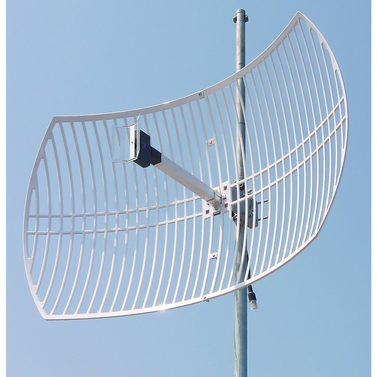 Alfa Weatherproof 2.4GHz 24dBi High Performance Die Cast Reflector Grid Wireless LAN Antenna - For 802.11b,g,N Wireless Wi-Fi