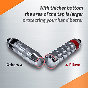 Pikwo Hand Manual Reversible 1/2-inch 3/8-inch Impact Driver Set Extractor-13PCS Impact Screwdriver S2 Steel Disengage Rusted Fasteners or Frozen Bolts