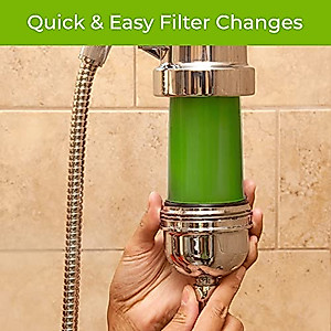WaterChef® RCSF-7 Shower Filter Replacement Cartridge with Advanced ThermalGuard (for SF-7C Shower Filtration Systems), NSF/ANSI Certified, 96.6% Chlorine Reduction for 10,000 Gal., Made in USA