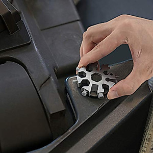 Gift for Mens, Cool Gadget for Mens, 18-in-1 Snowflake Multitool, Cool Gadgets for Men, Men Gifts, Unique Birthday Gifts for Men, Multitool Mini Hammer, Boyfriend, Husband, Him Who Has Everything, Gif