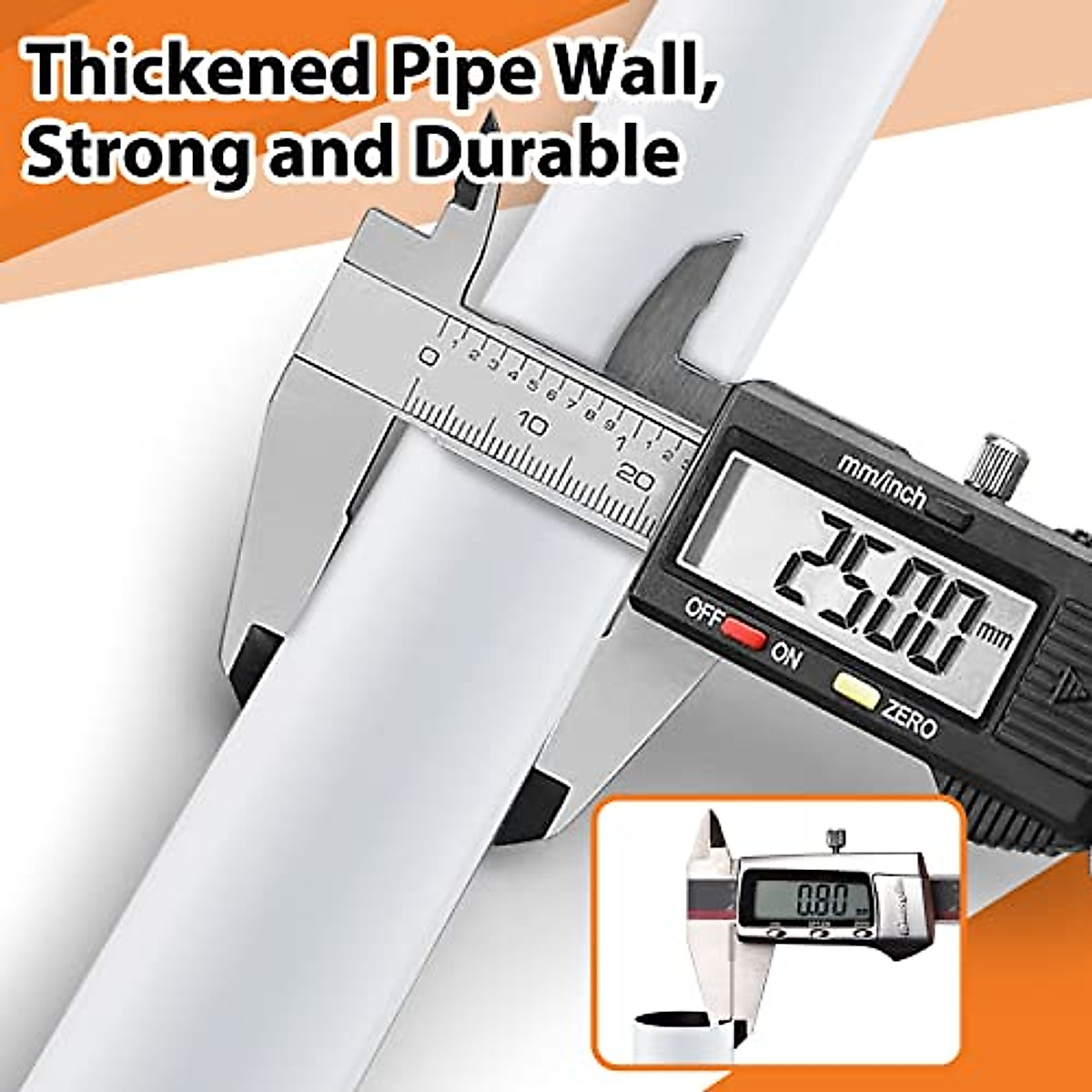 YeYeBest Clothes Rack, 2 Tier Closet Organizers And Storage Free Standing Closet Ceiling Link Floor Hanger for Hanging Clothes Adjustable Floor to Ceiling for Bedroom Laundry Room