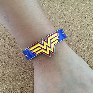 AYJBDGR TV Movies Show Metal Superhero Woman Bracelet Gifts for Women