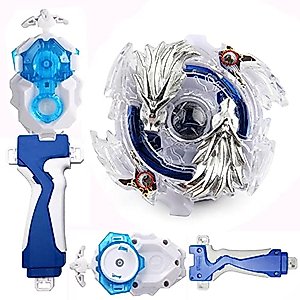 Bey Battling Burst Booster B-66 Lost Longinus / Luinor .N.Sp Spin Top Starter with B-184 Custom BeyLauncher LR Burst Dynamite String Launcher and Grip Spinning Top Battle Toys Set (B-66)