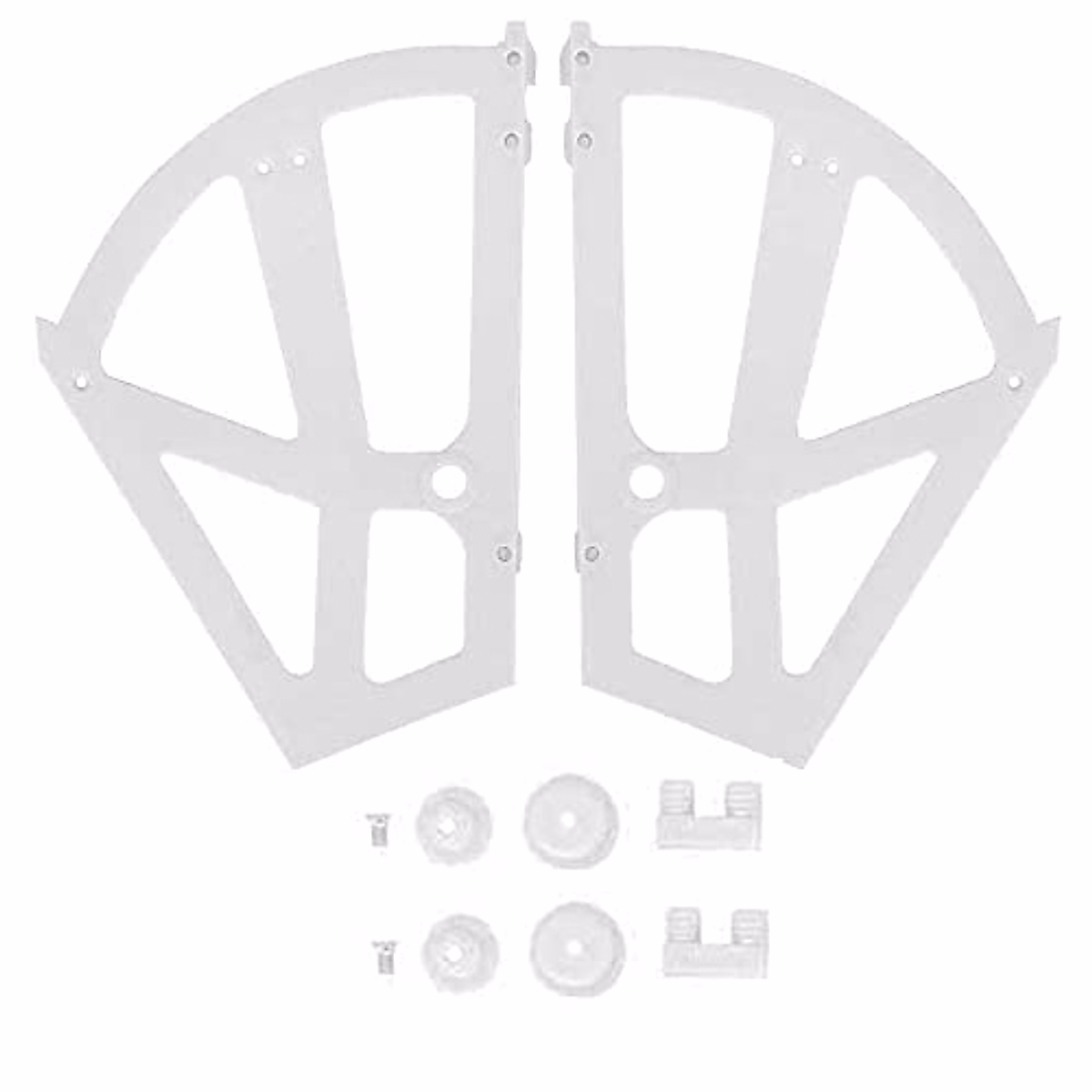 1 Pair Shoe Cabinet Shelf Home Plastic Hollowed Two Layers Rack Shoes Drawer Cabinet Hinges for Shoes Rack, Shelf, Cabinet