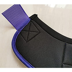 LEAFOREST 2520D Horse Bell Boots No-Turn Horse Bell Boots, Equine Ballistic Hoof Overreach Bell Boots Purple L