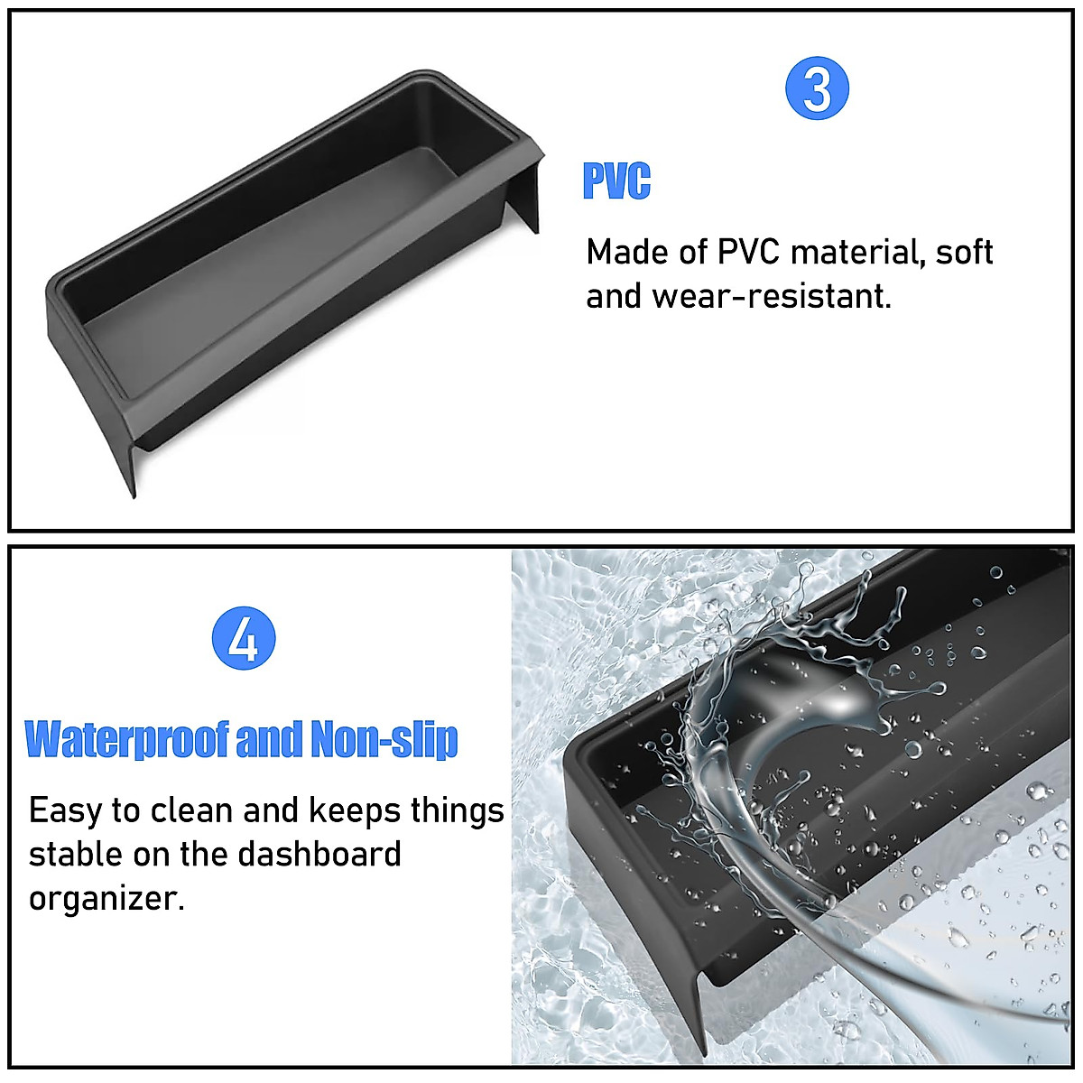 Jaronx Compatible with BMW 3 4 Series Center Console Organizer, 12.3 inch Touch Screen Dash Console Organizer for 3' G20 2023-2024/4' G22 2024,for BMW Dashboard Tray