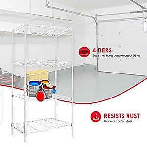 Home Basics Wire Shelf, White