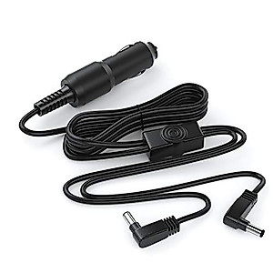 PWR+ Car Charger Replacement for NaviSkauto WONNIE Milanix Proscan Sylvania Philips Dual Screen Portable DVD Player DC Adapter Auto Power Supply Extra Long 11 Ft Cord